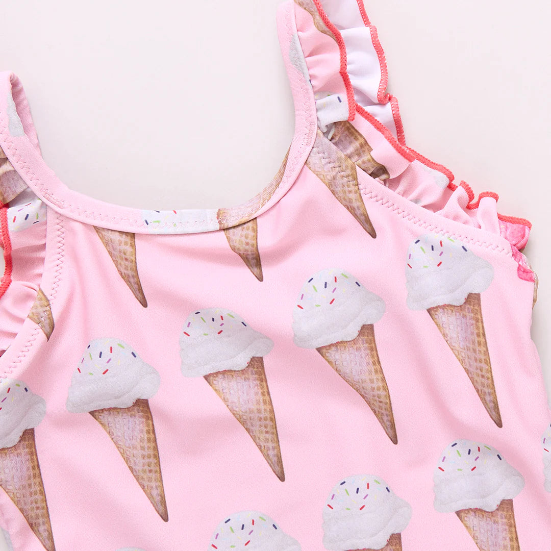 Pink Chicken Claire Swim Suit - Neopolitan Ice Cream Cones – Gum Tree